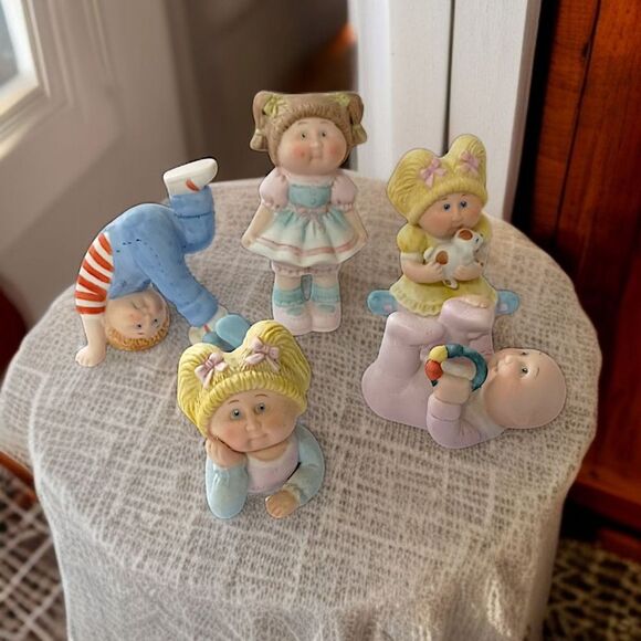 Cabbage Patch Kids | Accents | 5cabbage Patch Kids Porcelain Figures ...